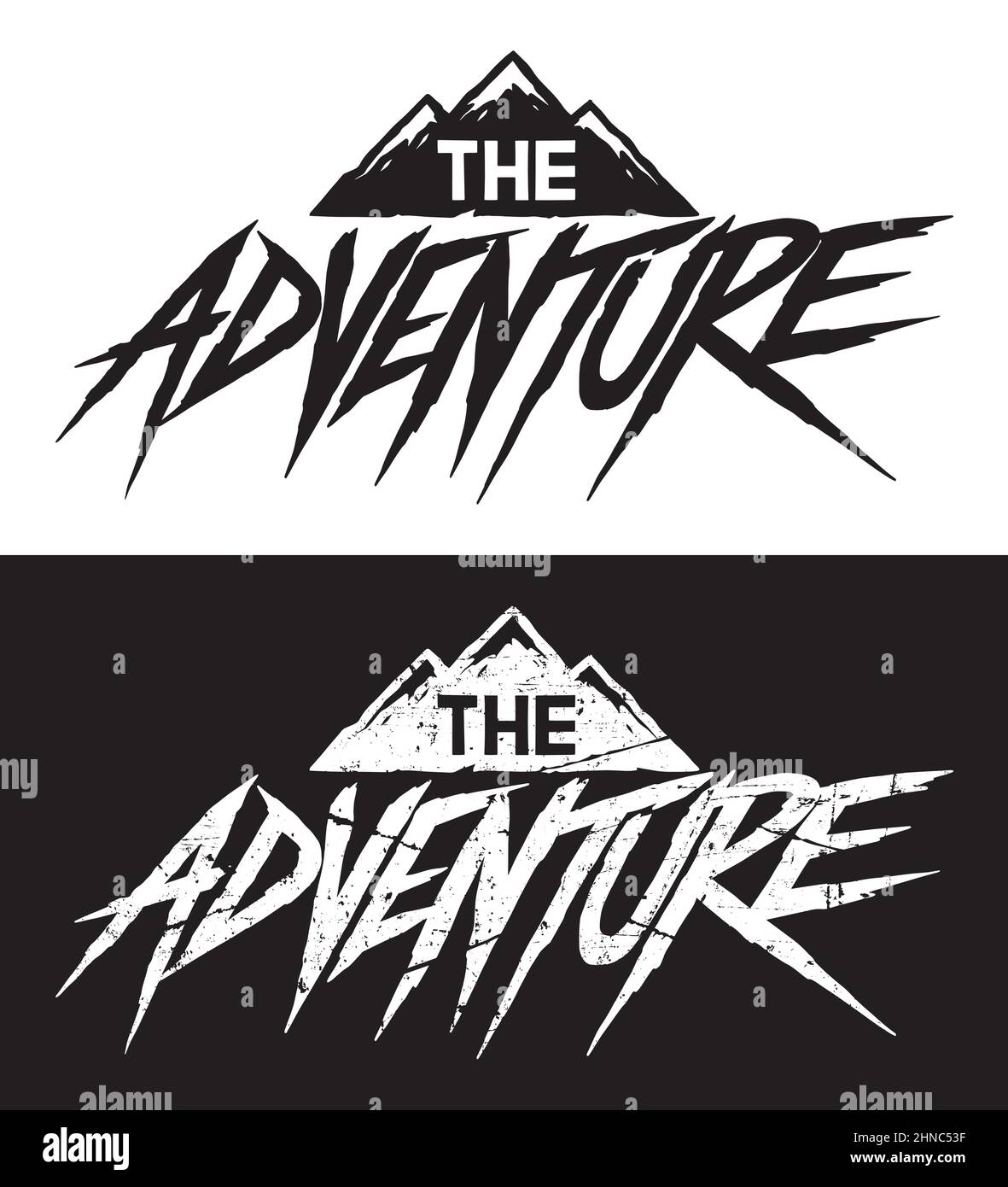 The Adventure. Typography logo design emblem. Digital typography logo ...