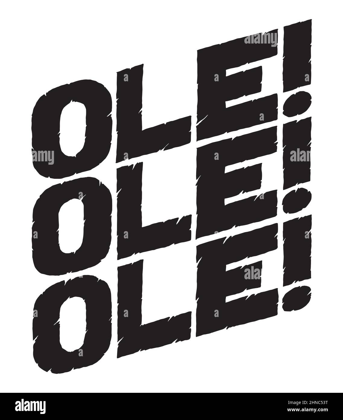 OLE OLE OLE! Typography logo design emblem. Digital typography logo ...