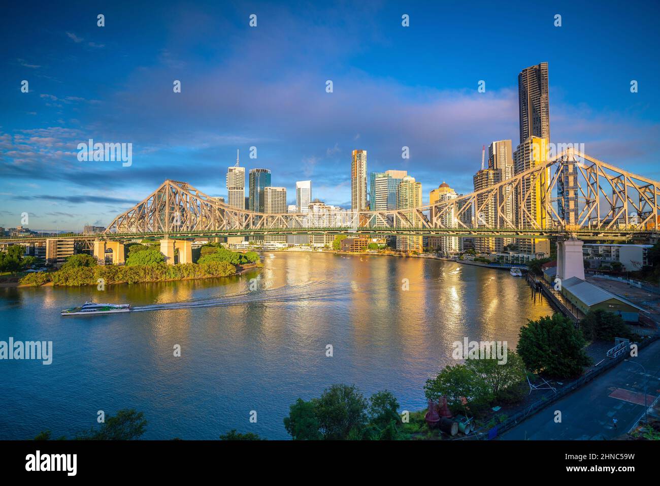 Aerial skyline brisbane city in hi-res stock photography and images - Alamy