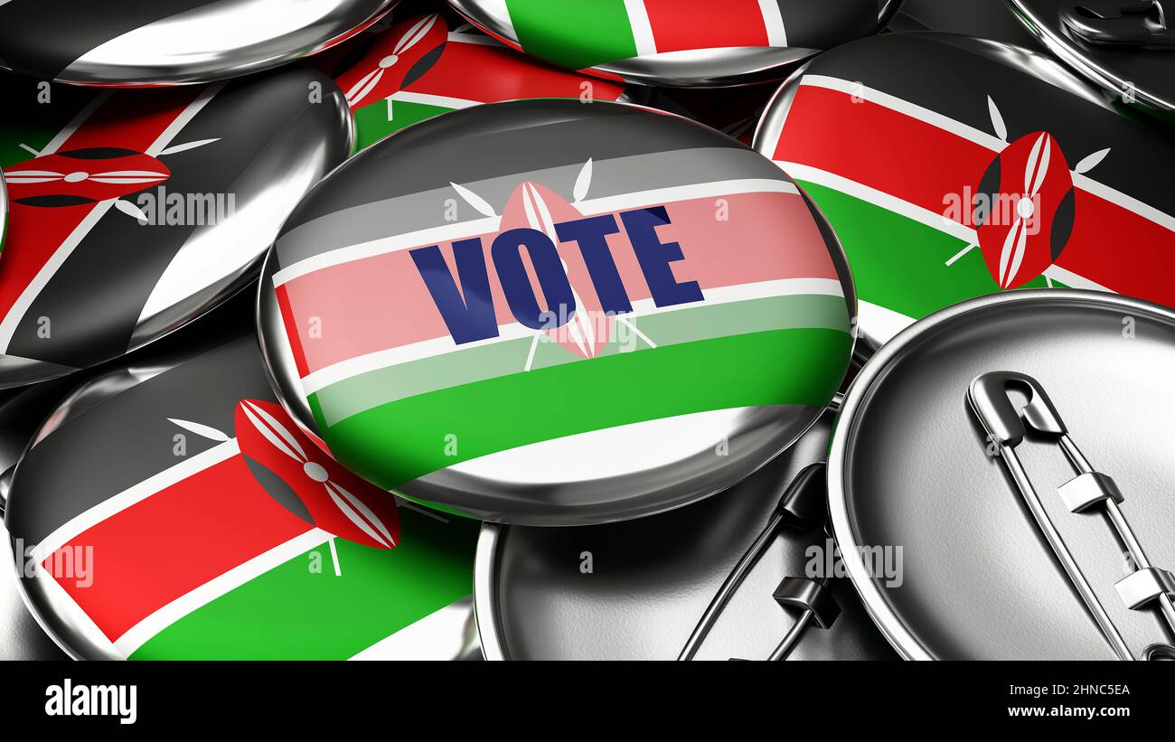 Kenya flag politics hi-res stock photography and images - Alamy