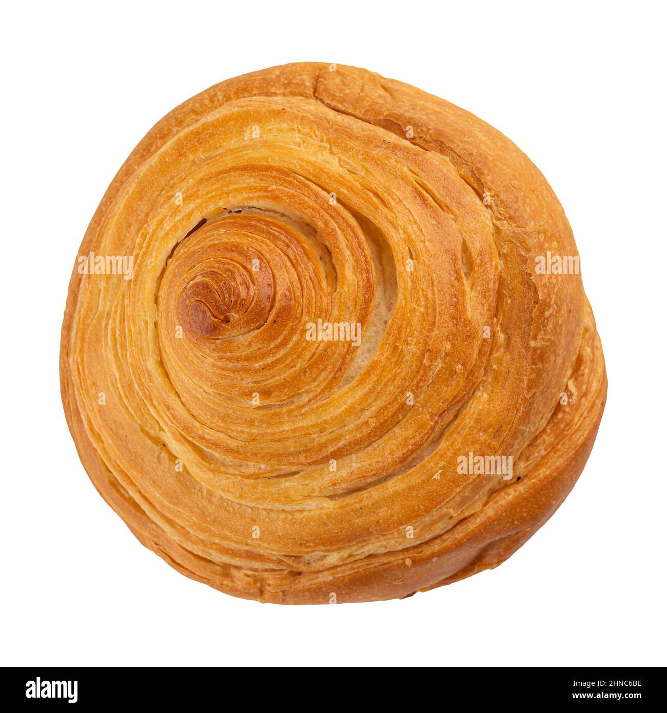 Isolated fresh baked puff pastry bun Stock Photo - Alamy