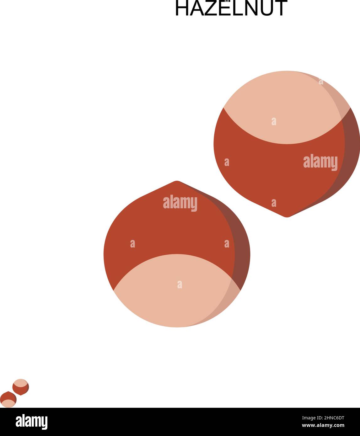 Pile fresh hazelnut food Stock Vector Images - Alamy