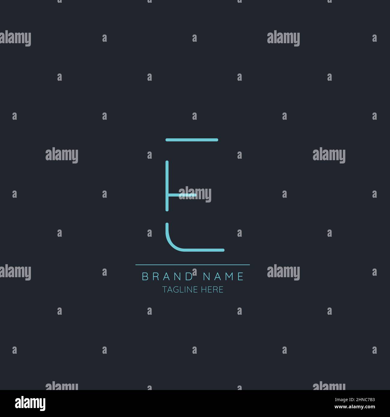 Modern creative minimal initial letter E Icon Vector logo template ...