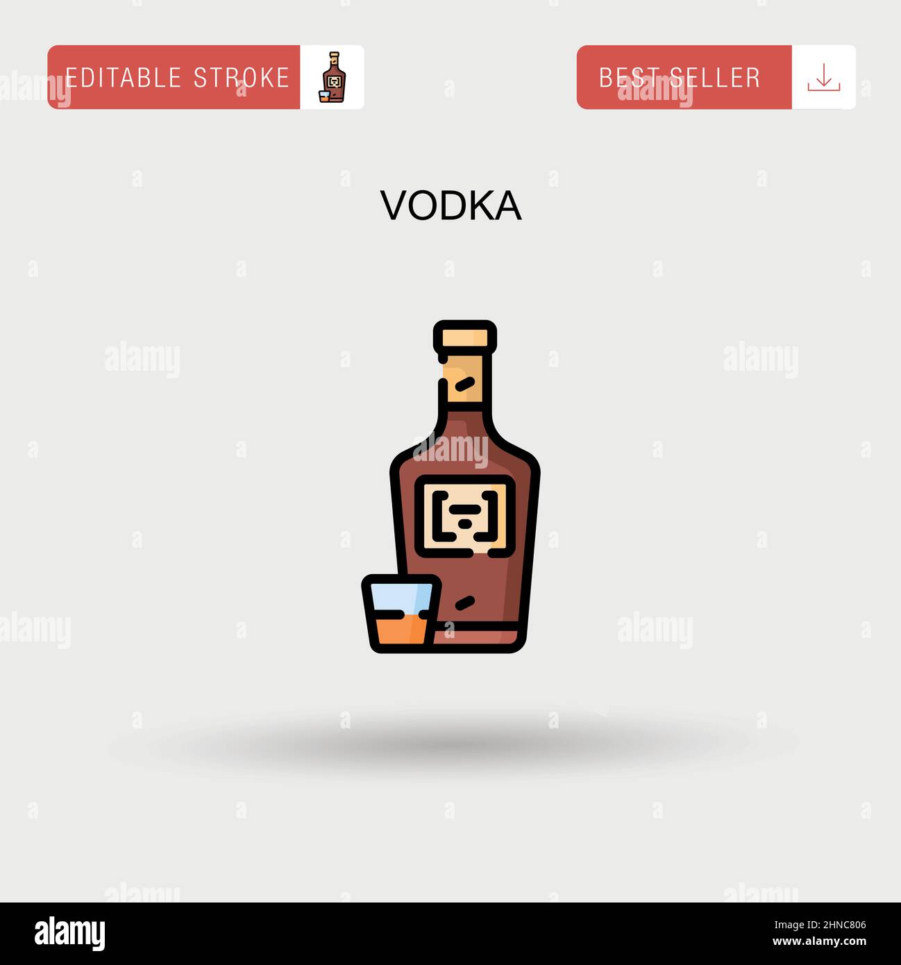 Vodka ice lemon Stock Vector Images - Alamy