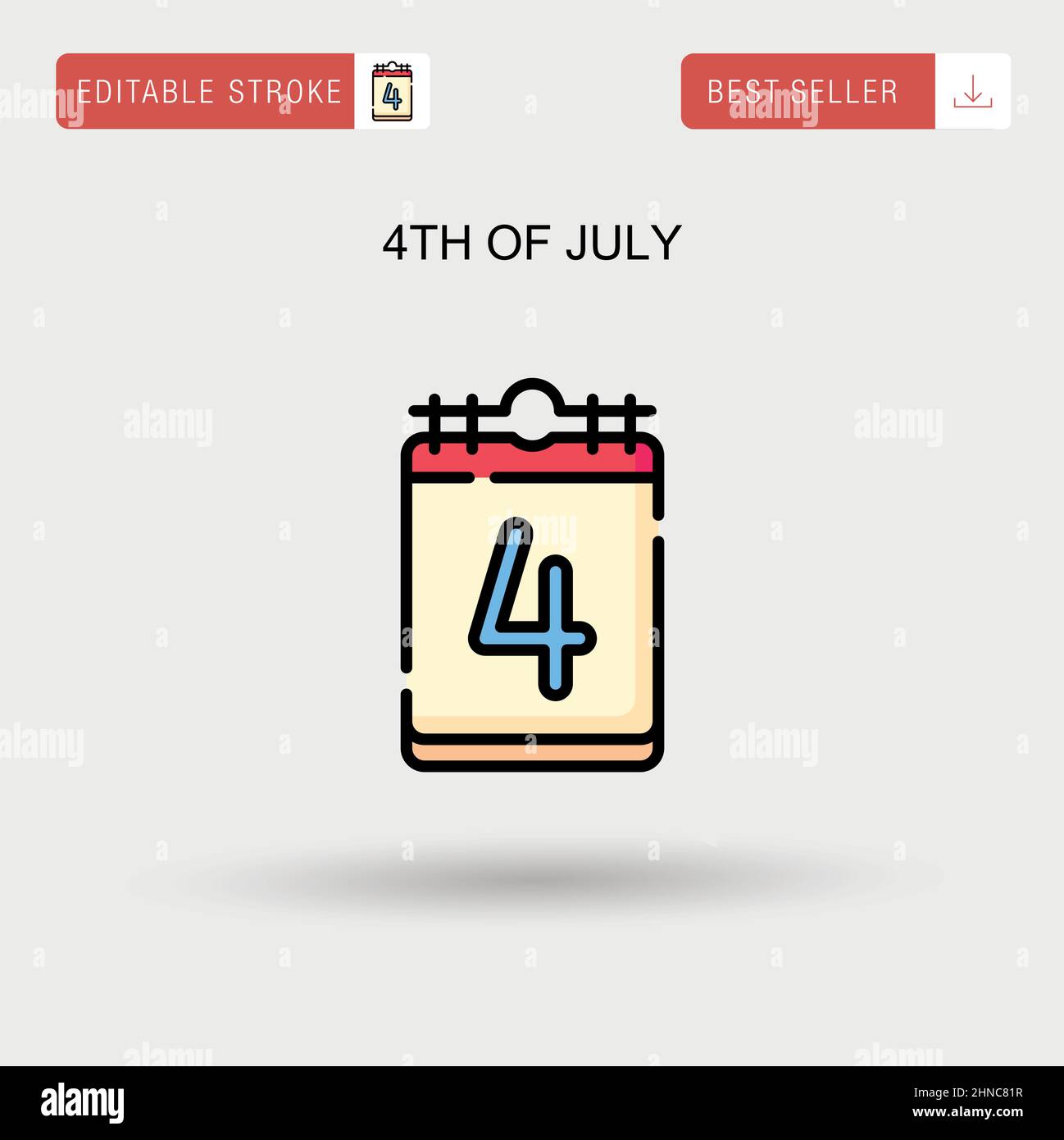 4th of july Simple vector icon Stock Vector Image & Art - Alamy
