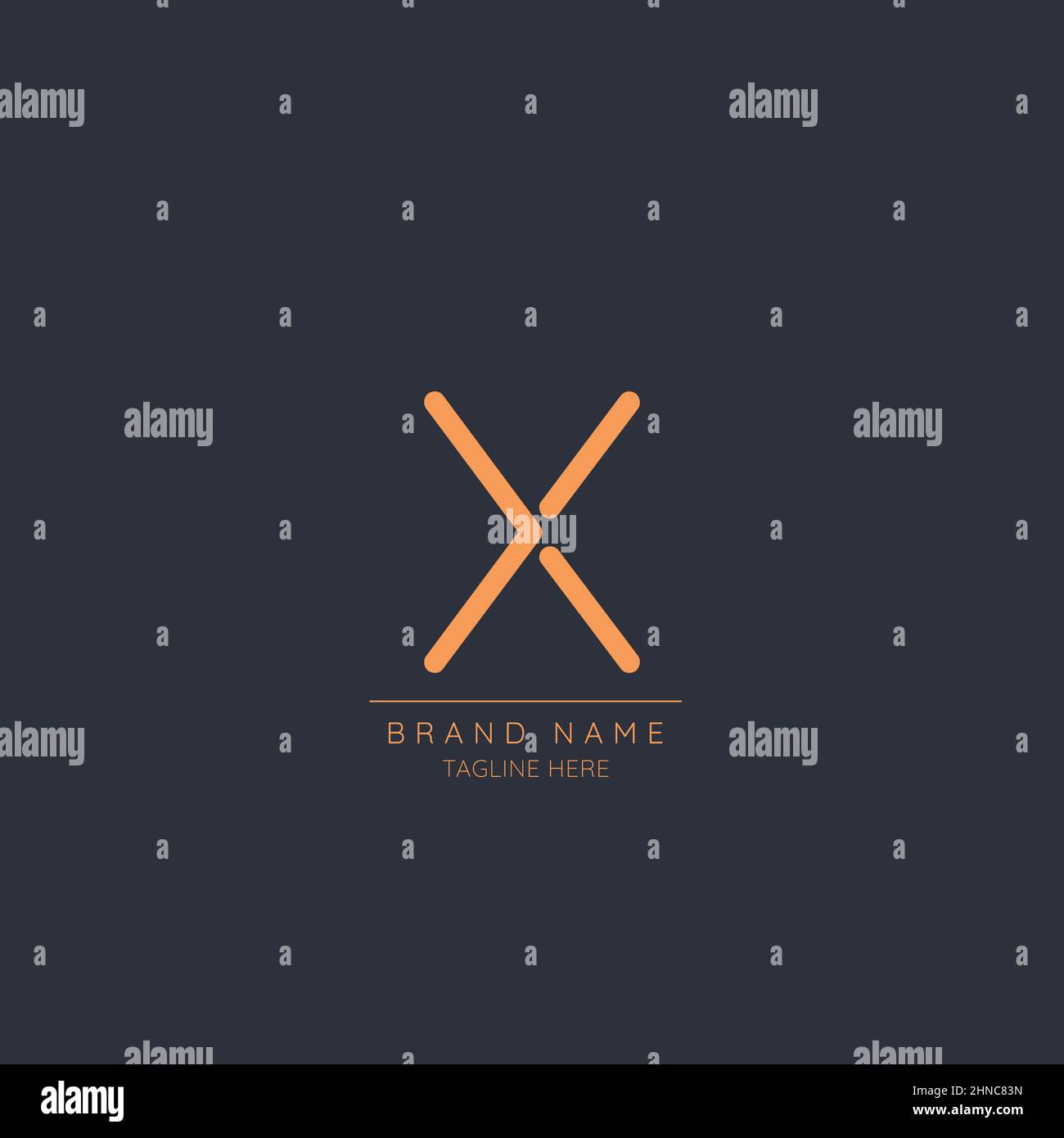 Modern creative minimal initial letter X Icon Vector logo template ...