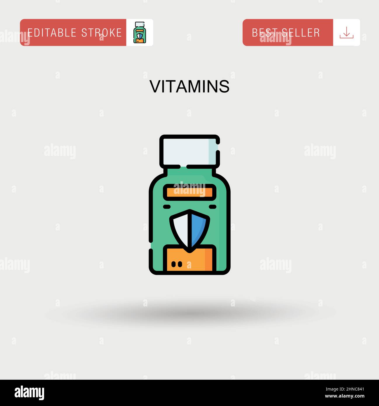 Vitamins Simple vector icon Stock Vector Image & Art - Alamy