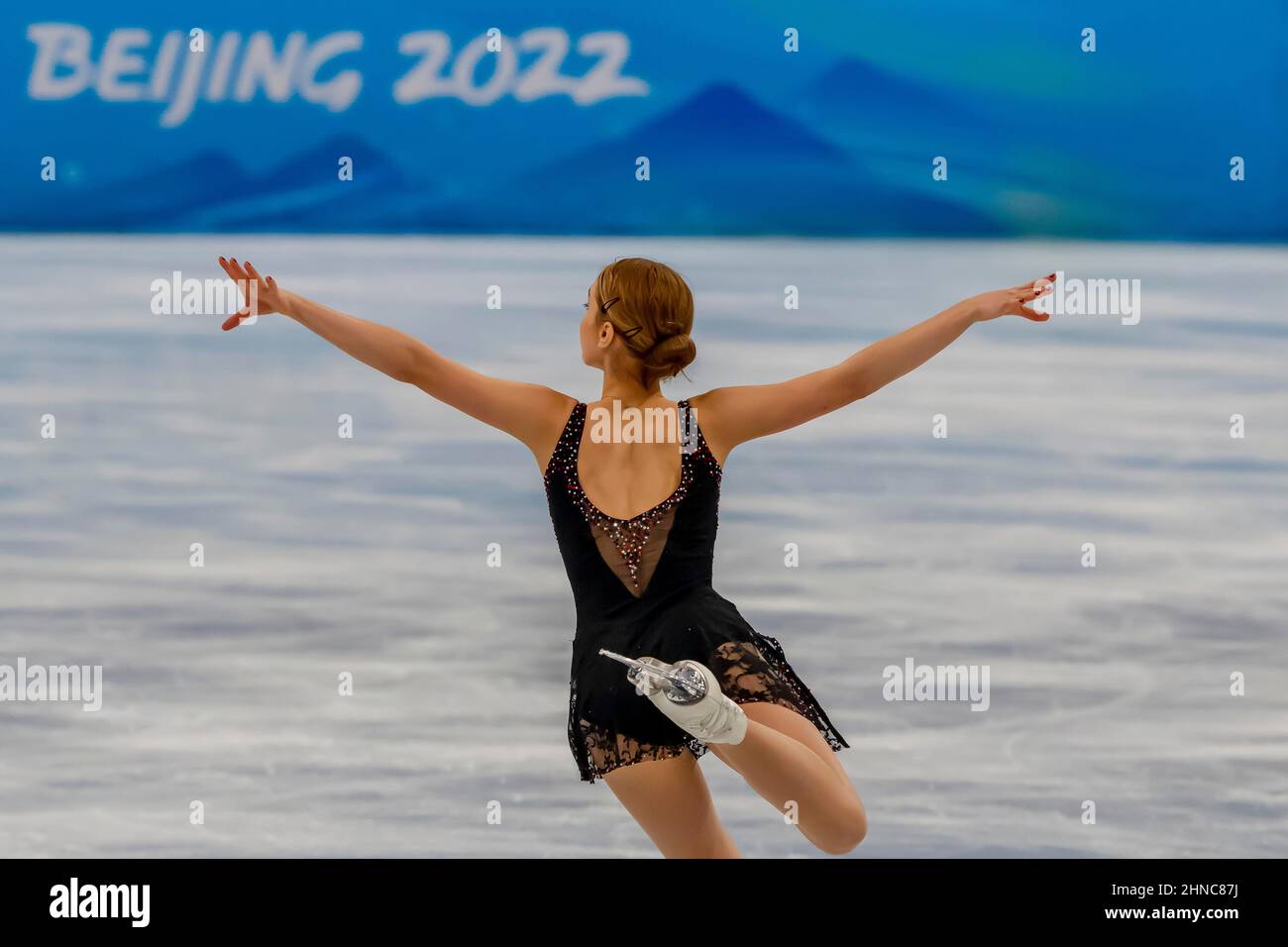 Beijing, Hebei, China. 15th Feb, 2022. Alexia PAGANINI (SUI) performs ...