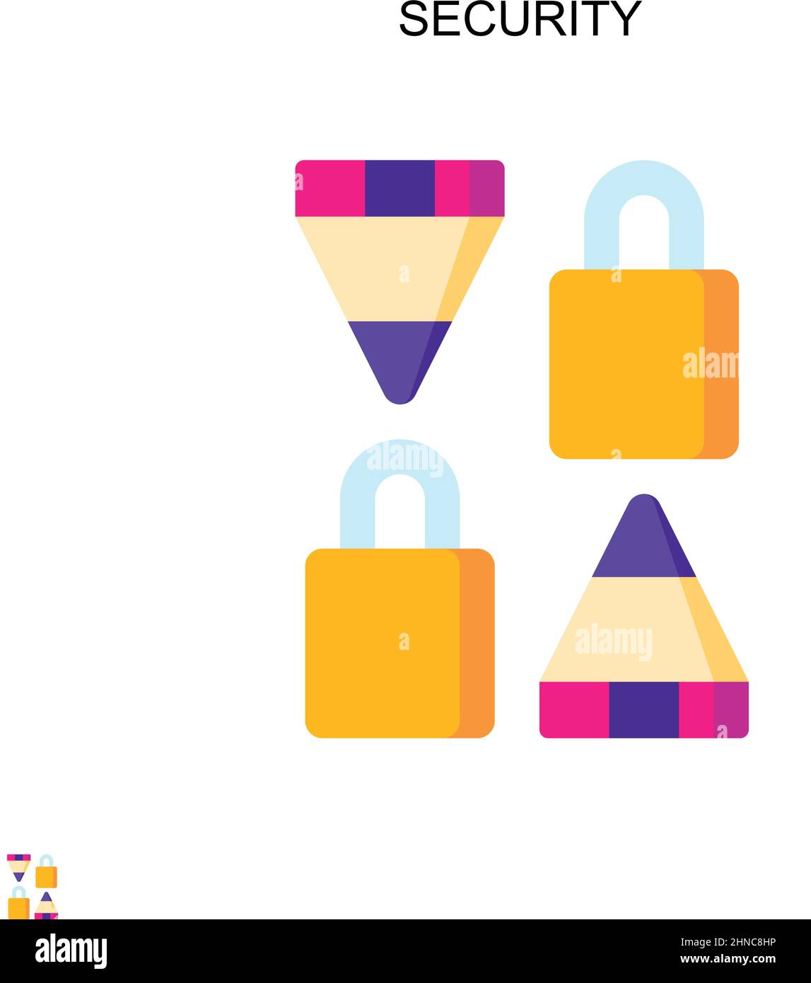 Security Simple vector icon. Illustration symbol design template for ...