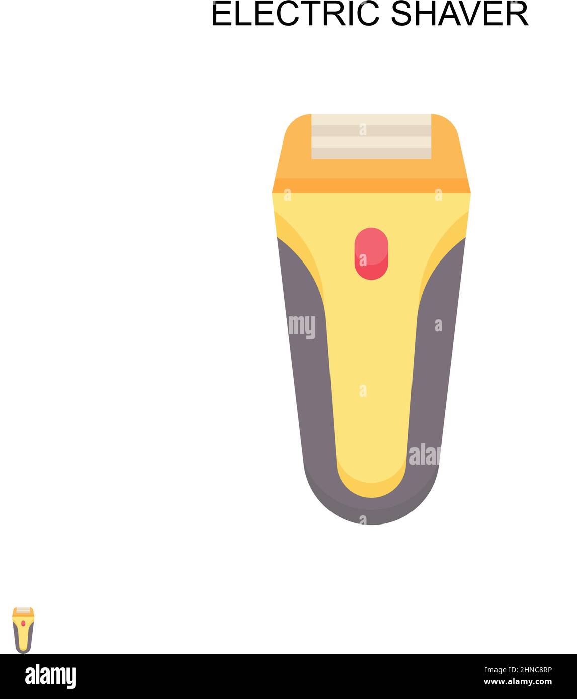Electric shaver Simple vector icon. Illustration symbol design template ...