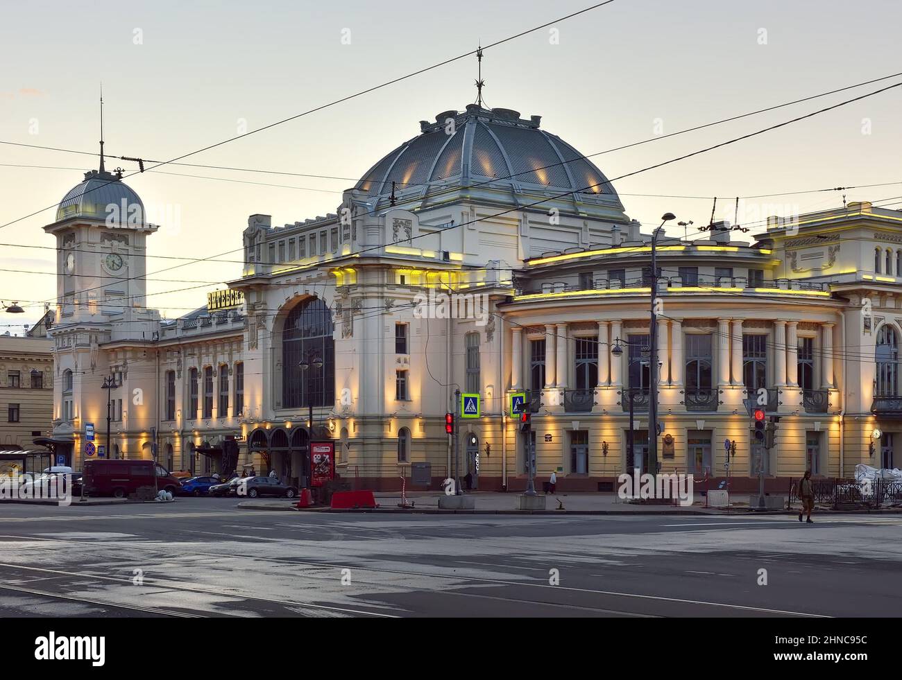 Saint Petersburg / Russia-09.05.20: Vitebsk railway station at dawn ...