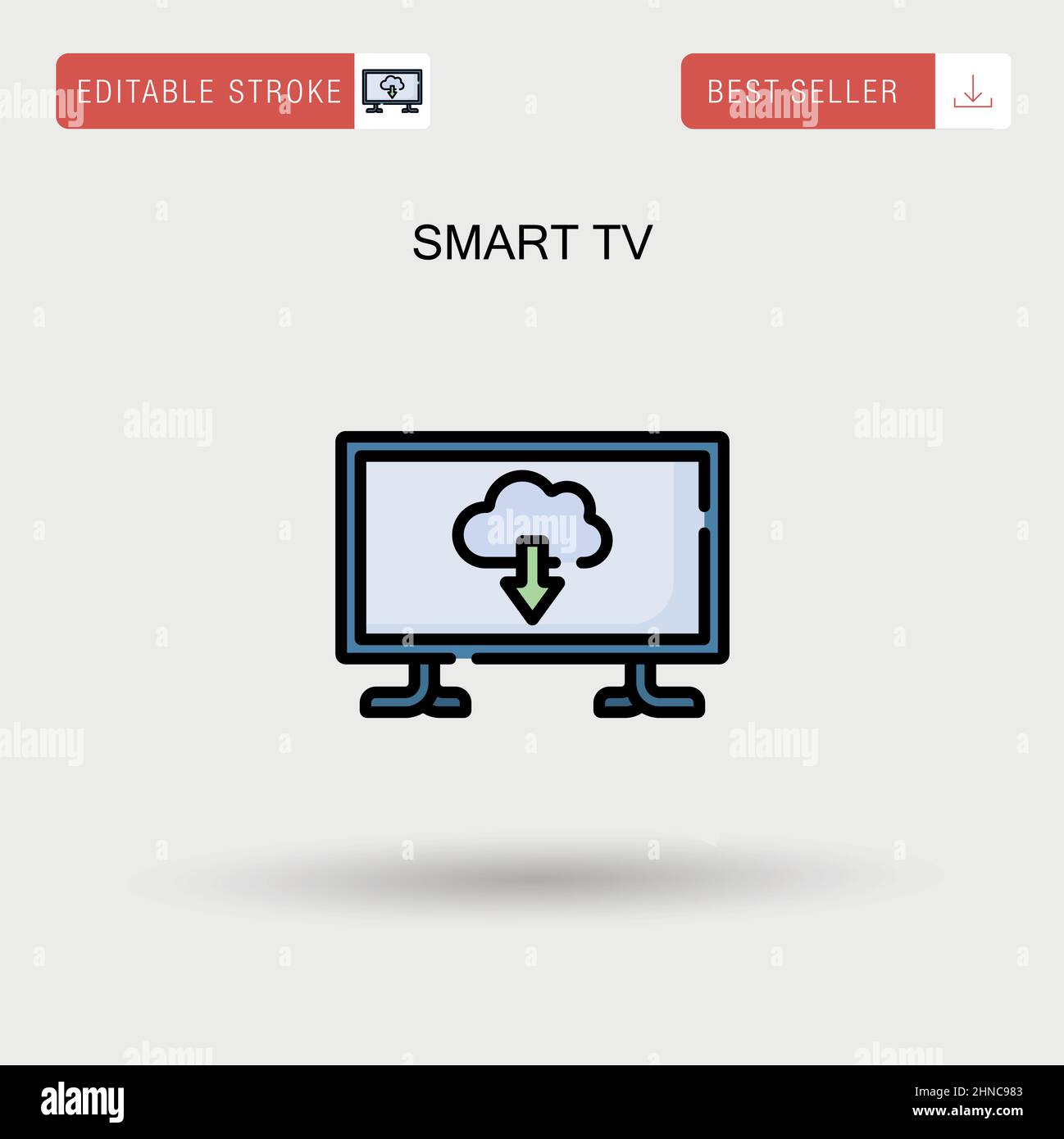 Smart tv Simple vector icon Stock Vector Image & Art - Alamy
