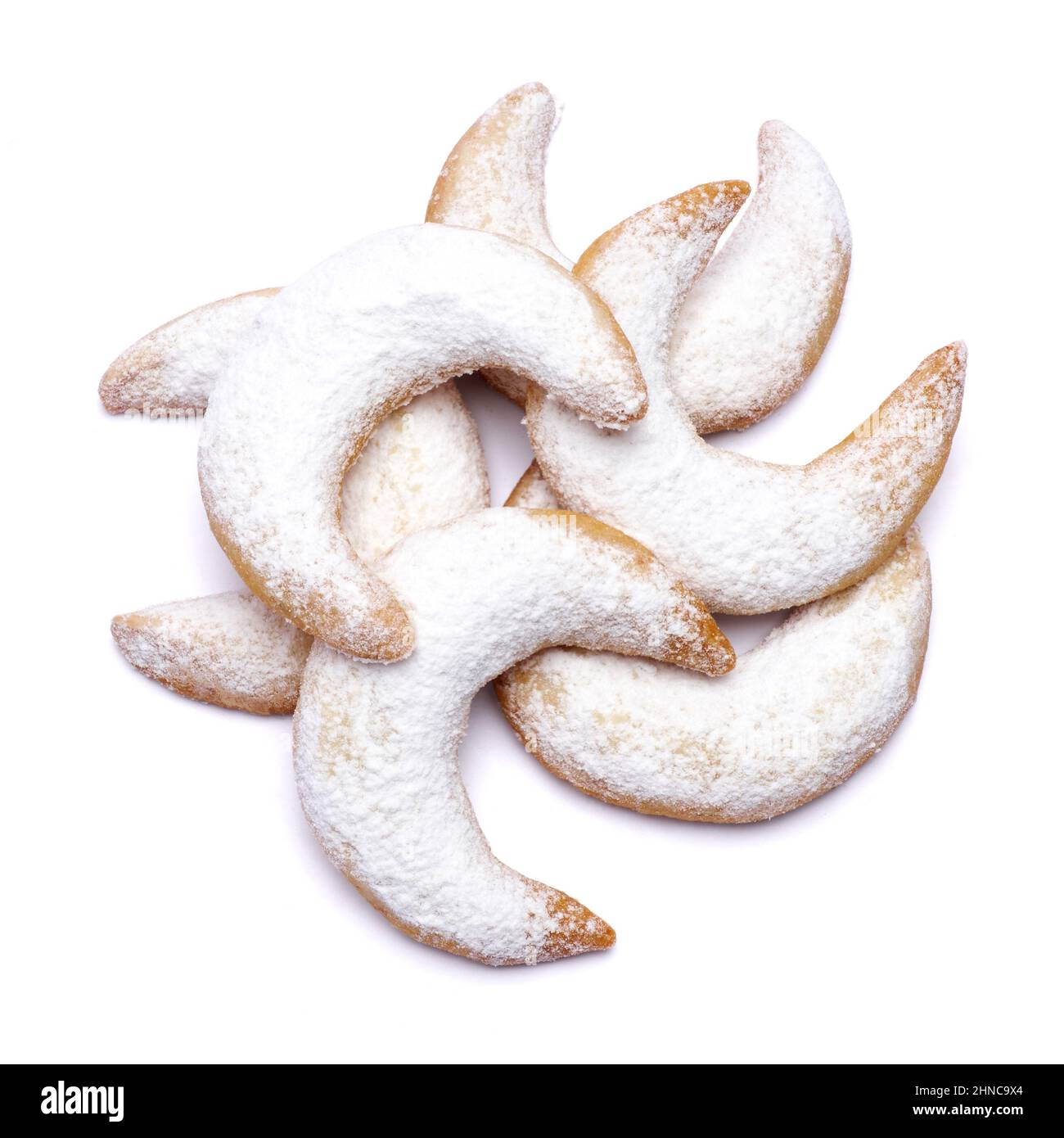 Traditional German or Austrian Vanillekipferl vanilla kipferl cookies ...