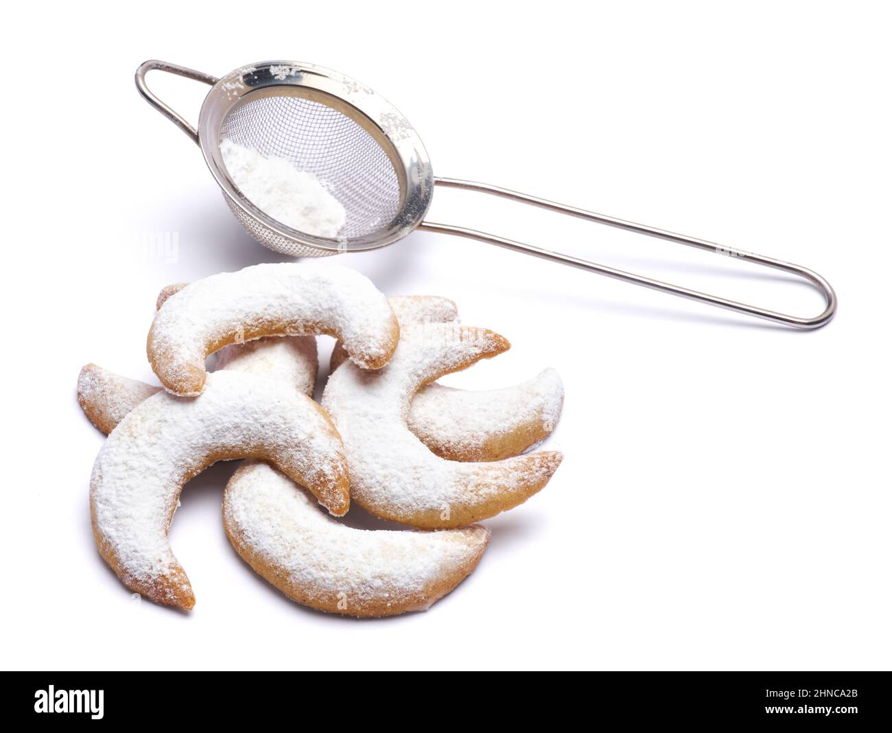 Traditional German or Austrian Vanillekipferl vanilla kipferl cookies ...