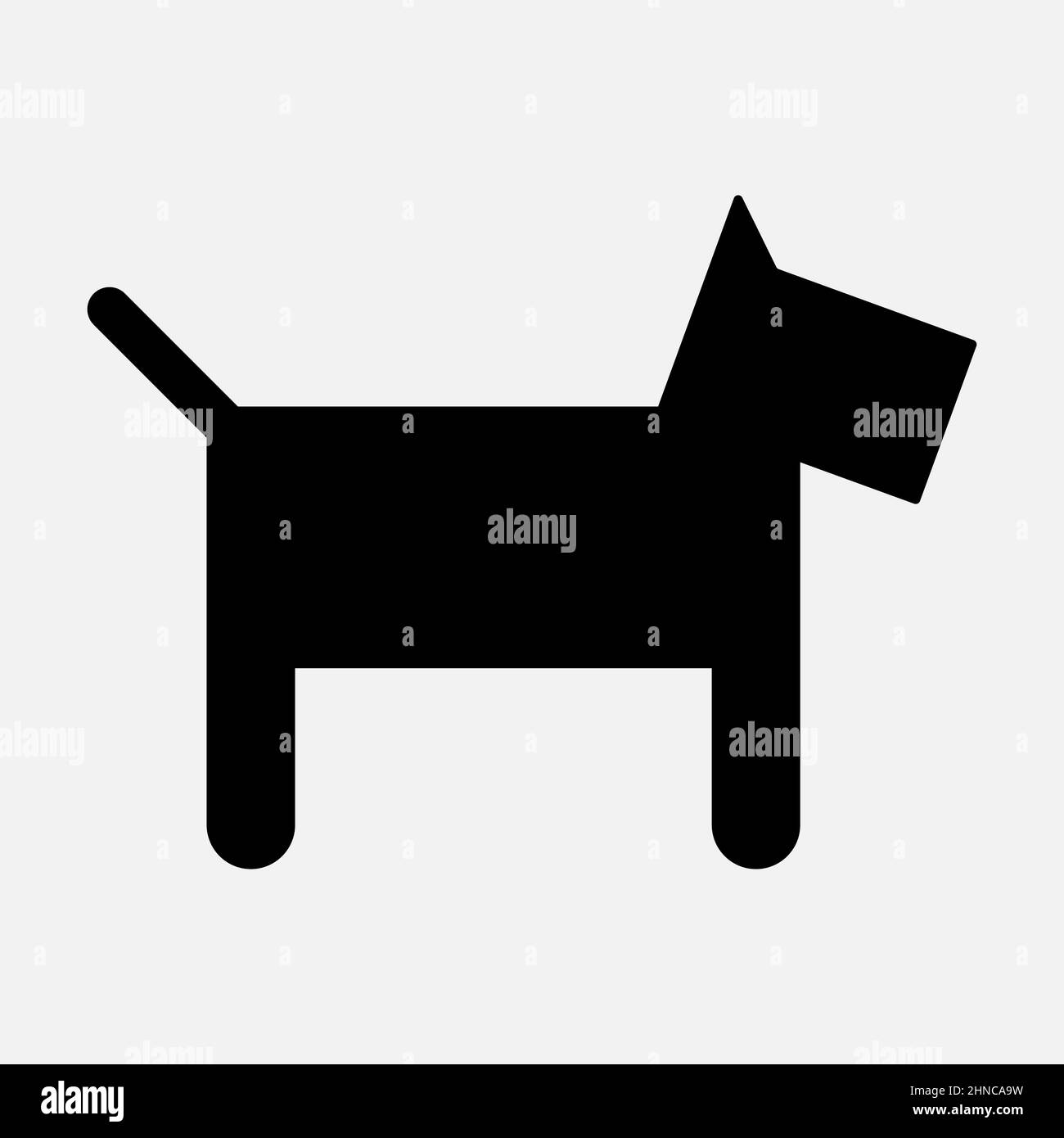 Simple dog vector icon on white background Stock Vector Image & Art - Alamy