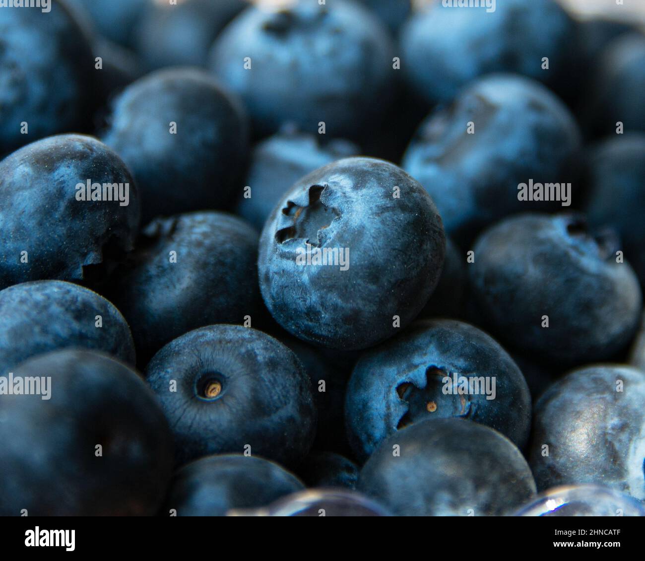Fresh blueberries natural fruit background Stock Photo - Alamy