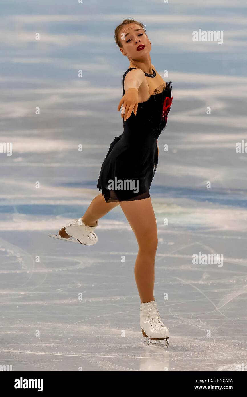 Beijing, Hebei, China. 15th Feb, 2022. Anastasiia GUBANOVA (GEO ...