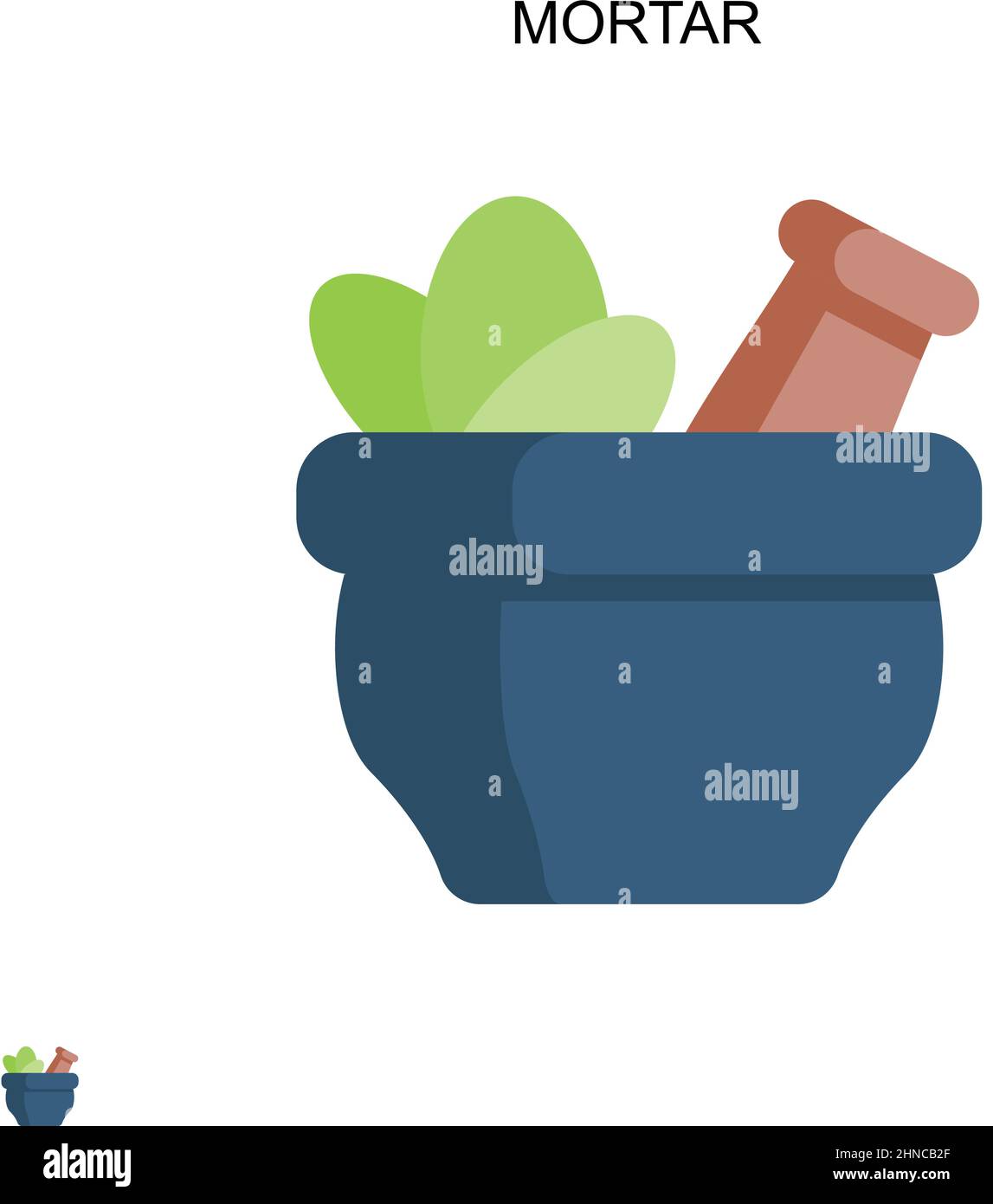 Mortar Simple vector icon. Illustration symbol design template for web ...