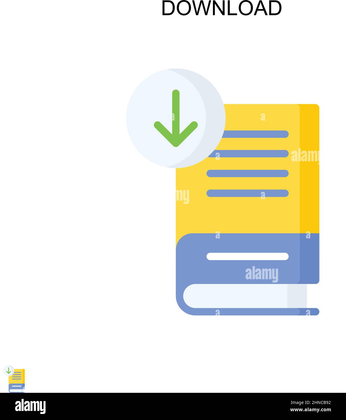 Downloading arrow symbol Stock Vector Images - Alamy