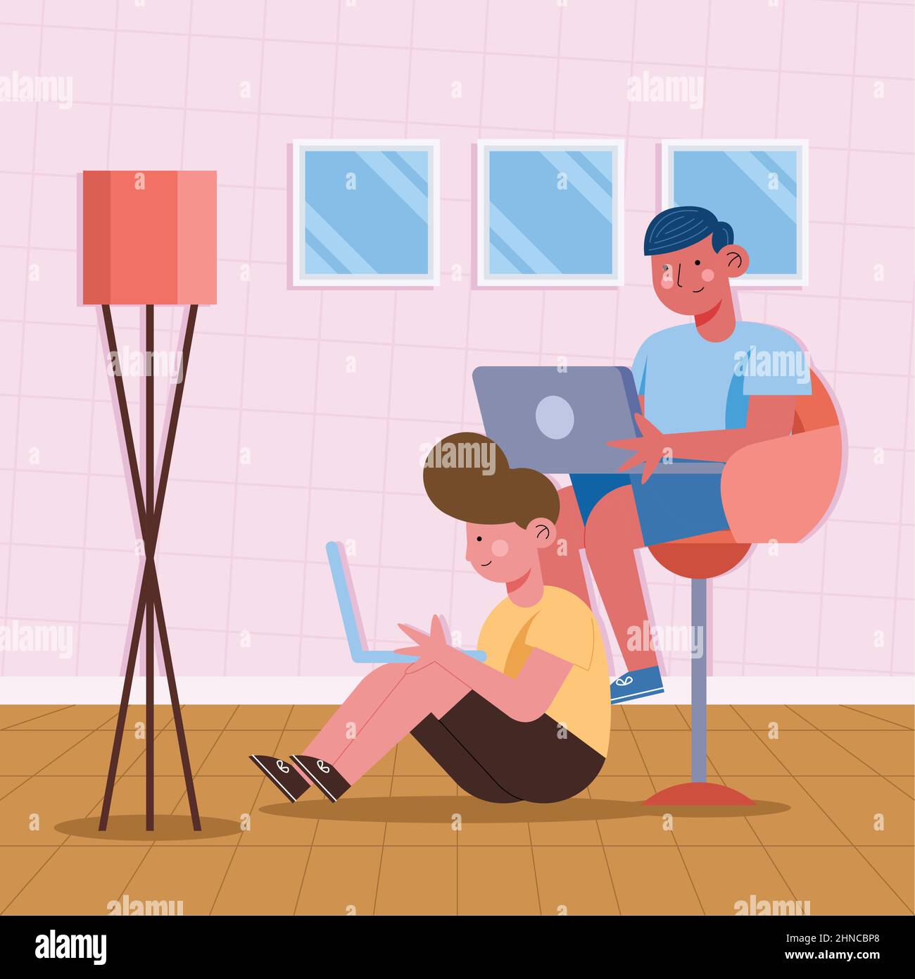 Indoor elearning Stock Vector Images - Alamy