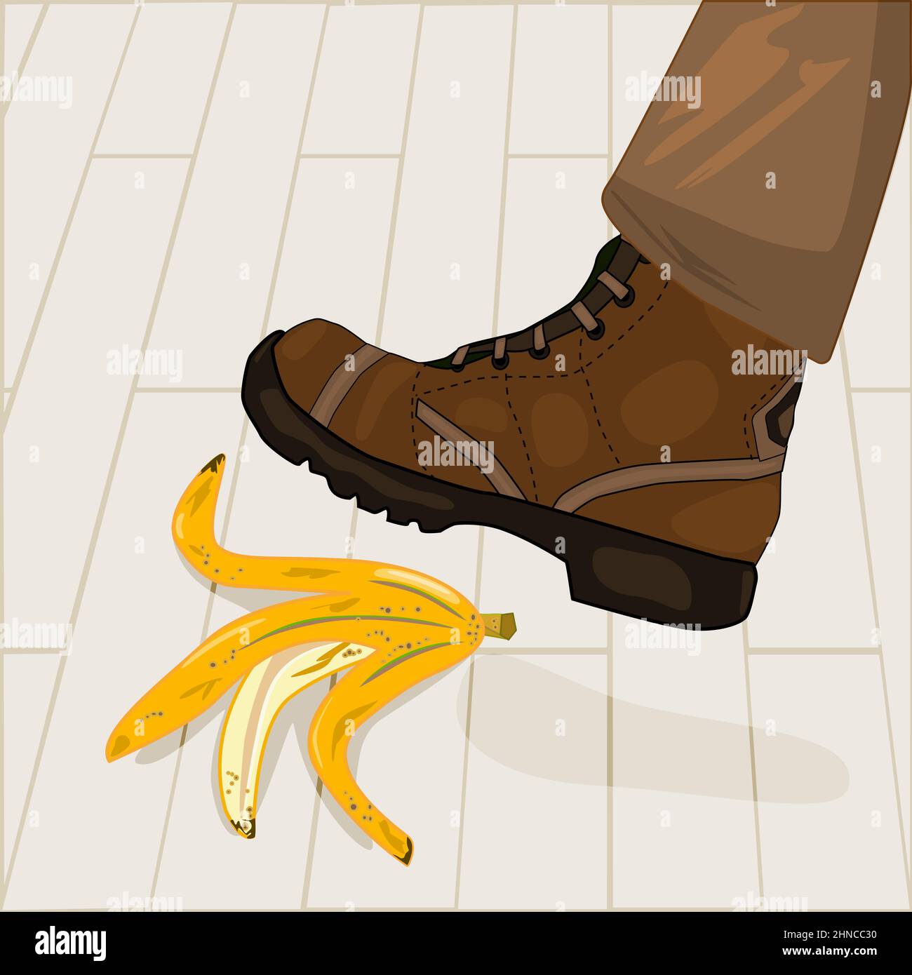 Shoe Stepping Cartoon