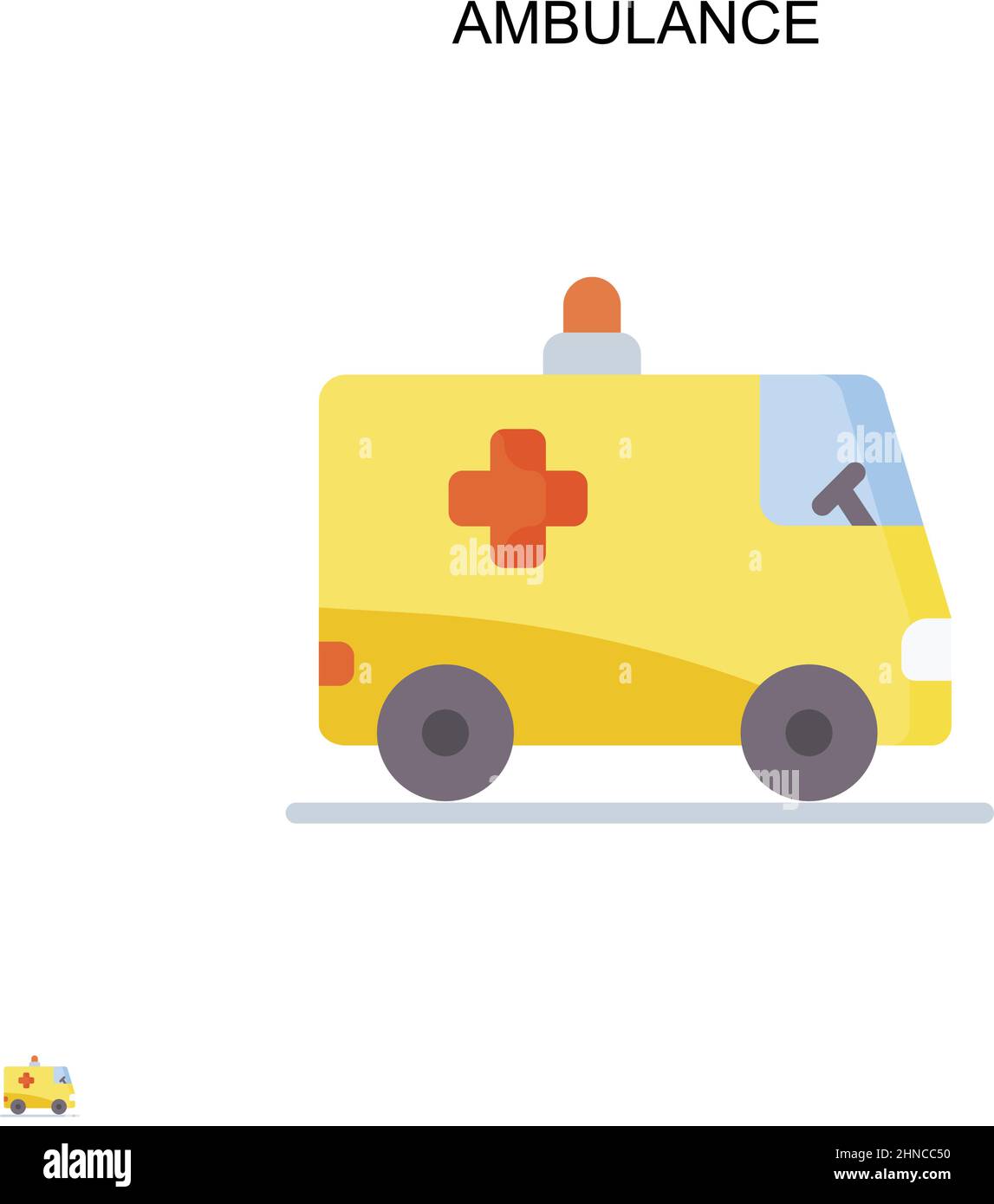 Ambulance Simple vector icon. Illustration symbol design template for ... Ambulance Simple vector icon. Illustration symbol design template for ...
