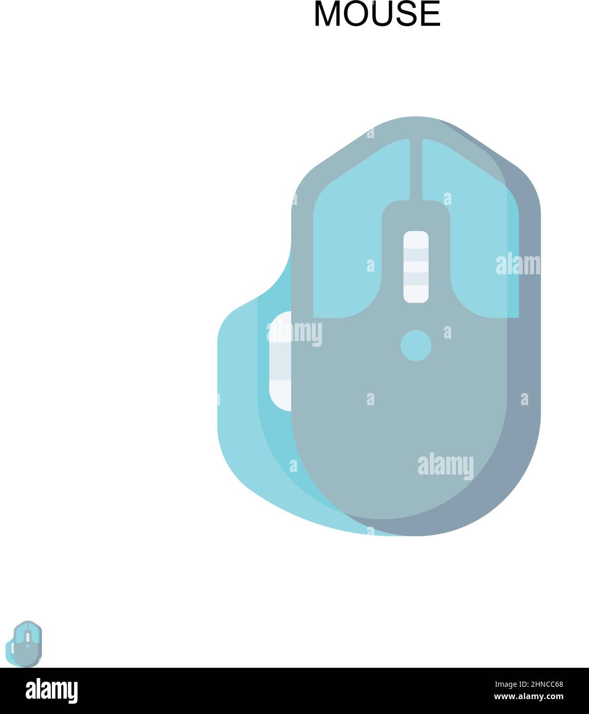 Mouse Simple vector icon. Illustration symbol design template for web ...