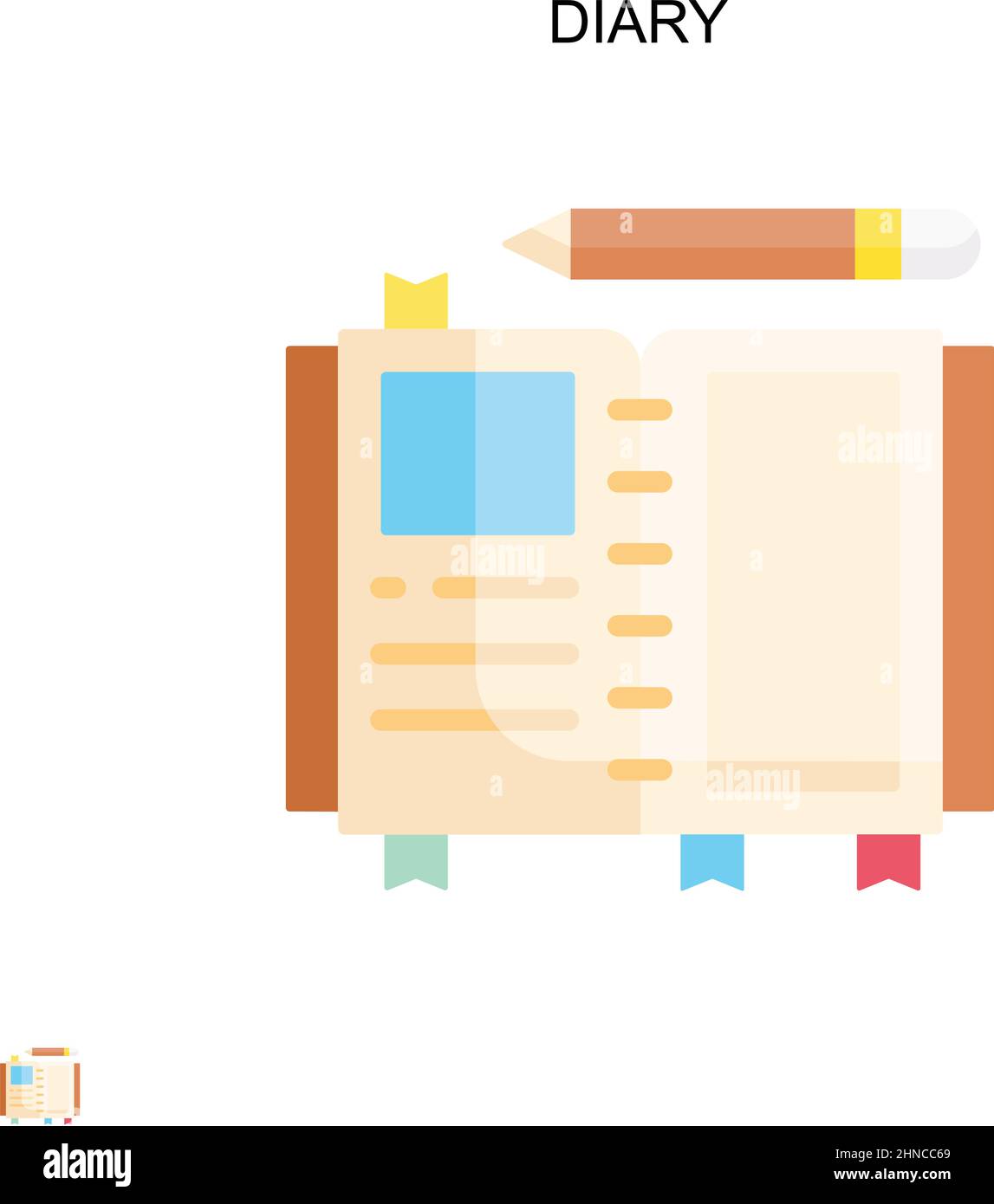 Vector journal sticker hi-res stock photography and images - Alamy