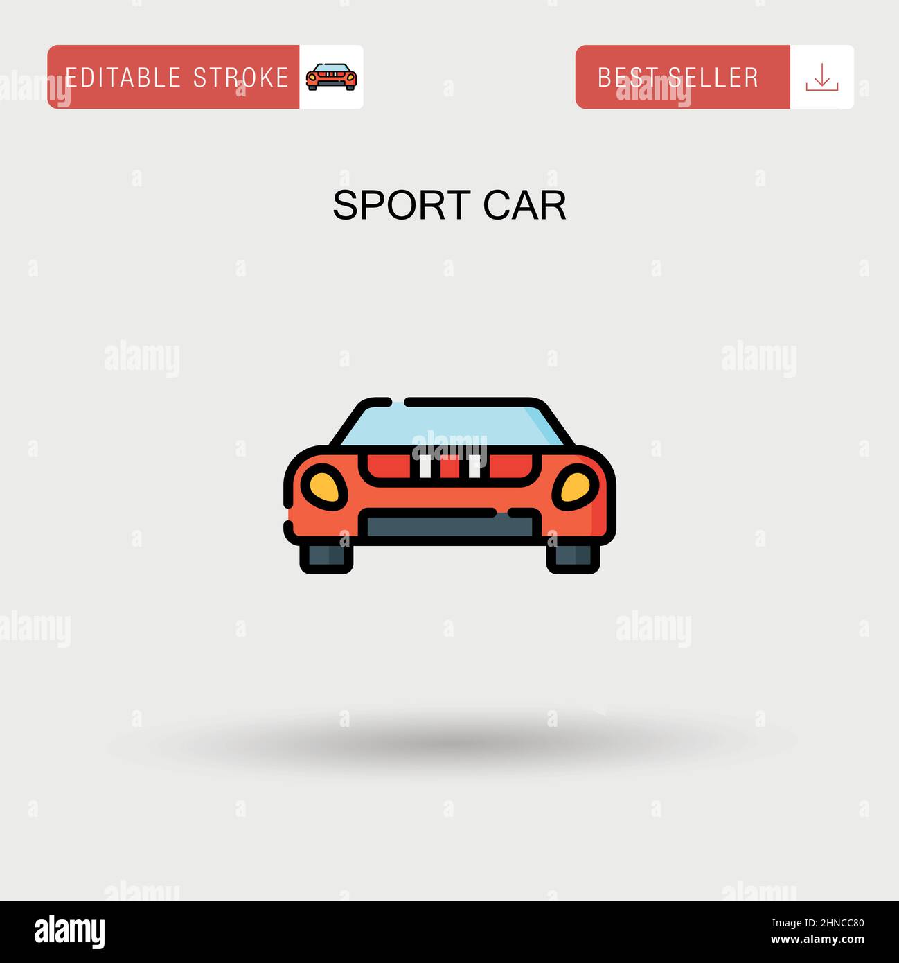 Sport car Simple vector icon Stock Vector Image & Art - Alamy