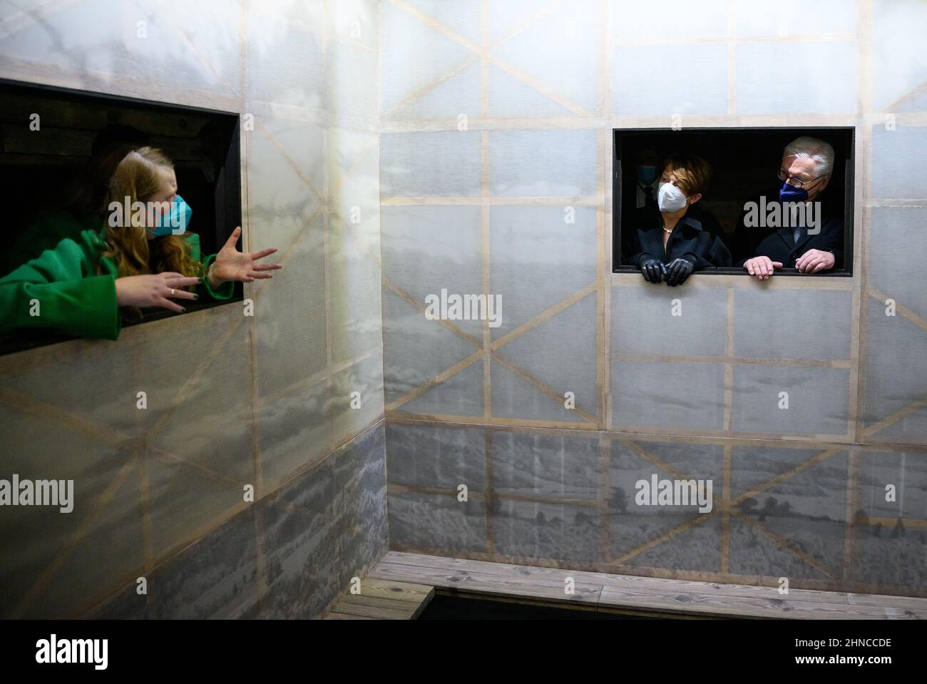 Riga, Latvia. 16th Feb, 2022. German President Frank-Walter Steinmeier ...