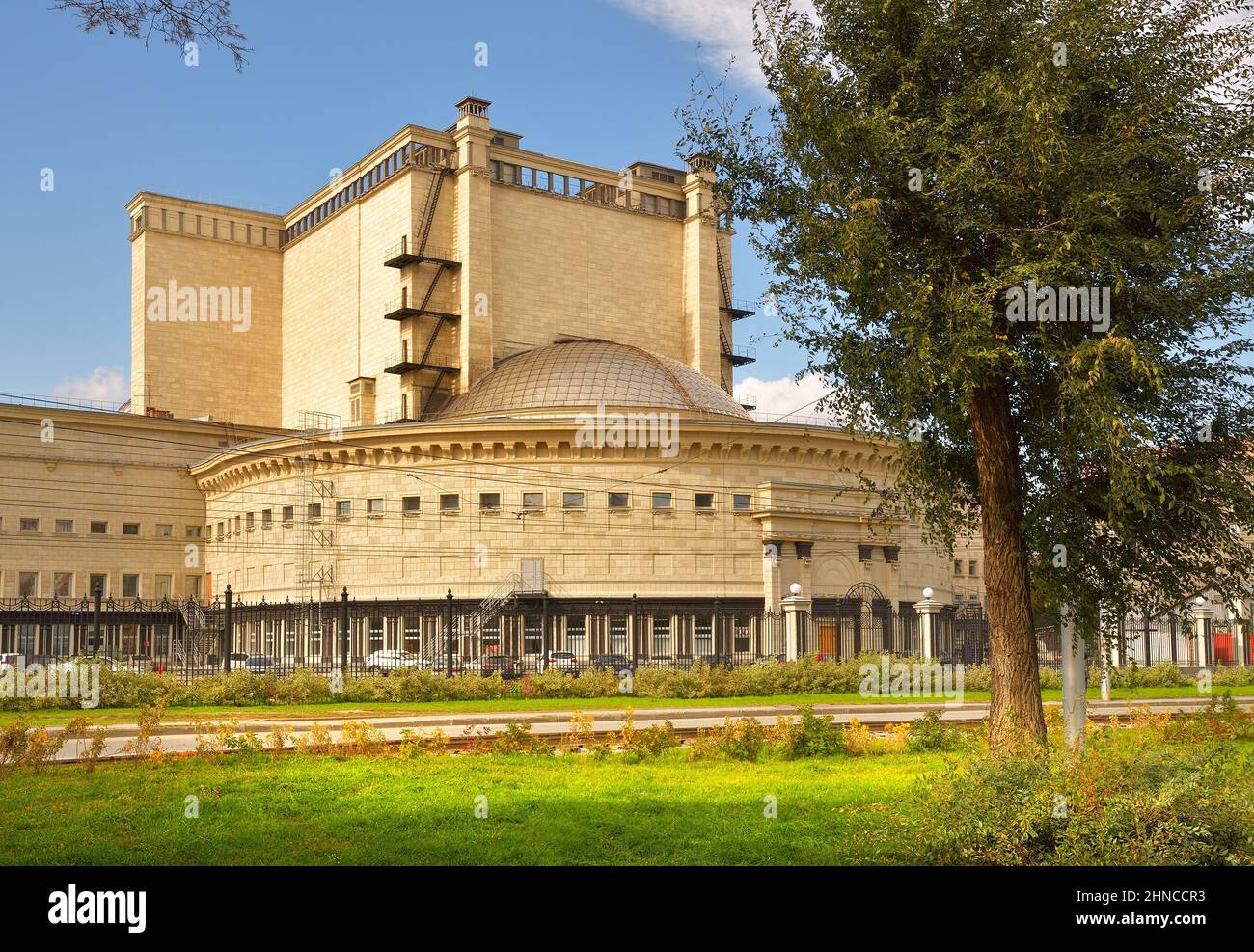 Novosibirsk/Siberia/Russia-09.20.2020: Opera house in autumn. The rear ...