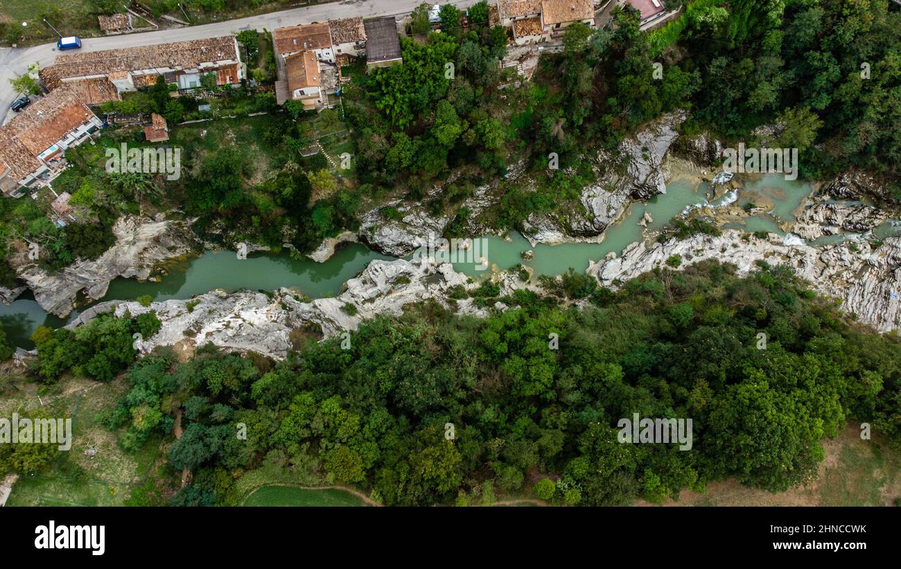 Section of the Metauro river named Marmitte dei Giganti Stock Photo - Alamy