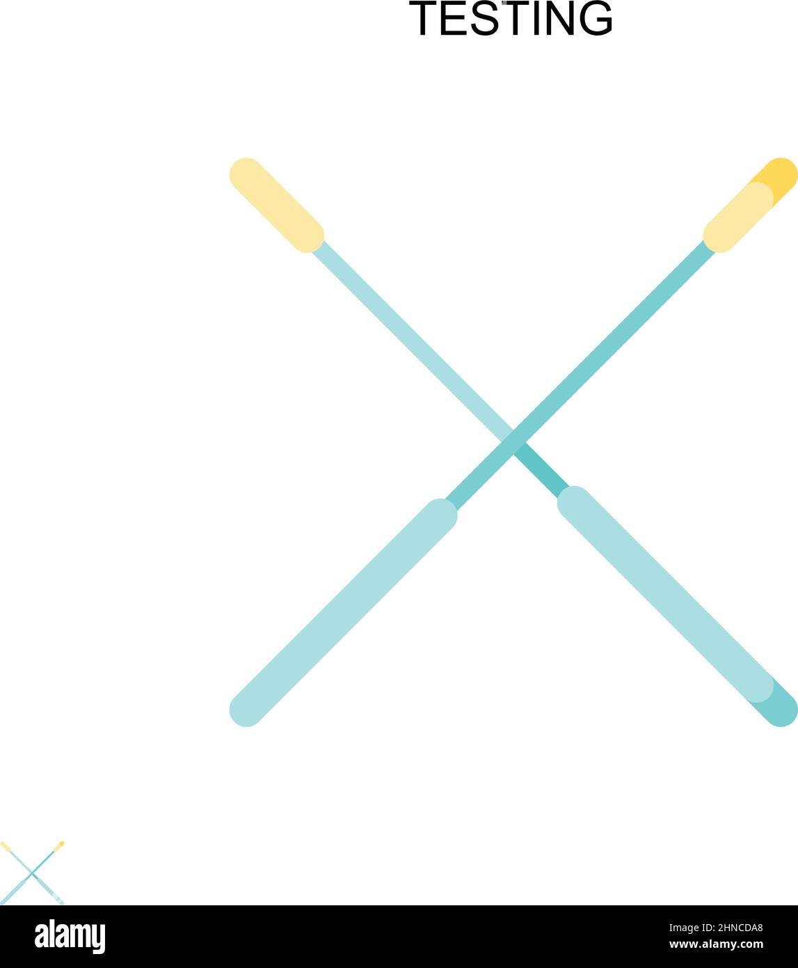 Testing Simple vector icon. Illustration symbol design template for web ...