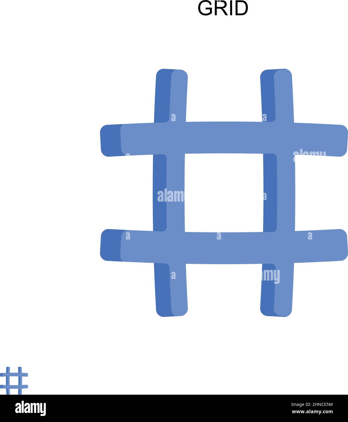 Grid Simple vector icon. Illustration symbol design template for web ...