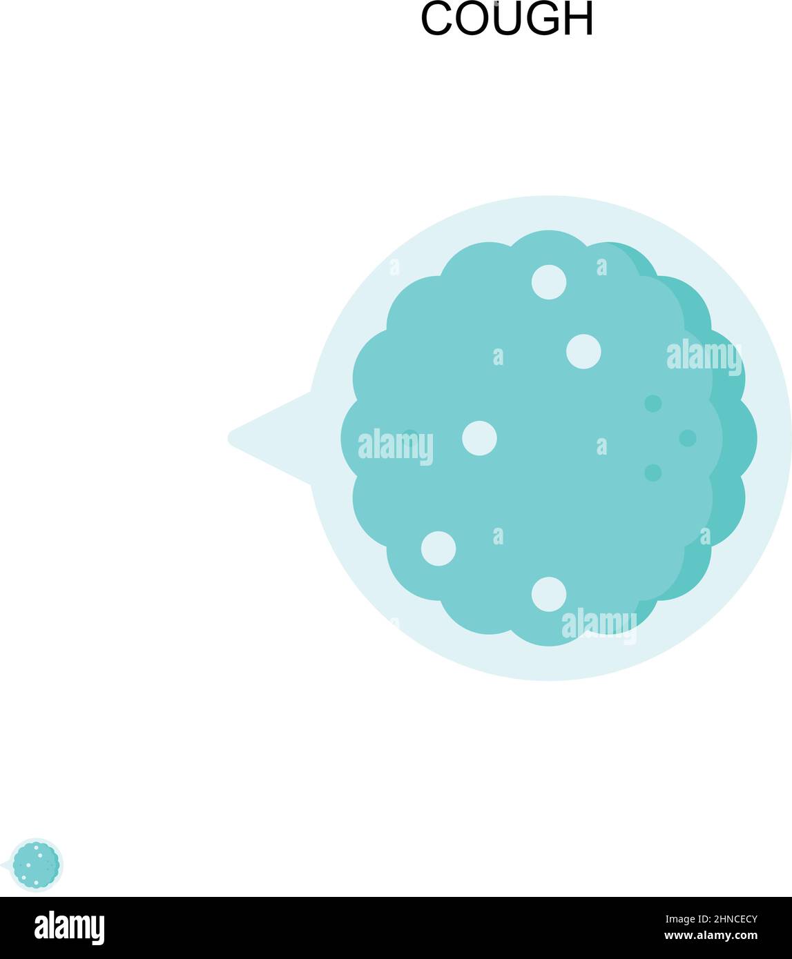 Cough Simple vector icon. Illustration symbol design template for web ...