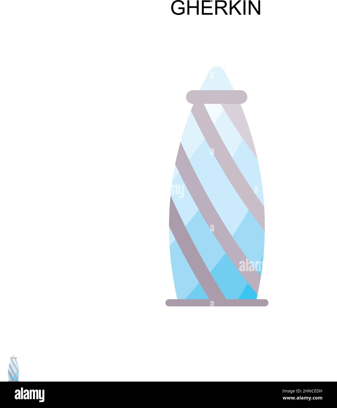 Gherkin Simple vector icon. Illustration symbol design template for web ...