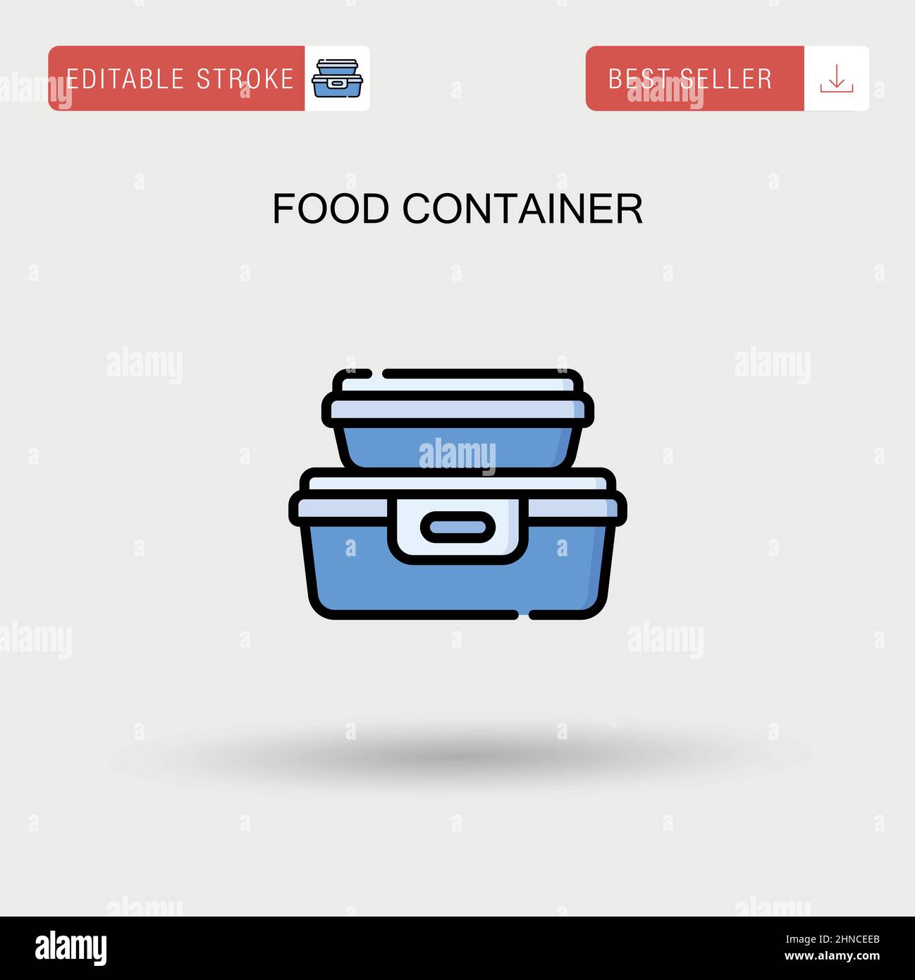 Containers of food Stock Vector Images - Alamy