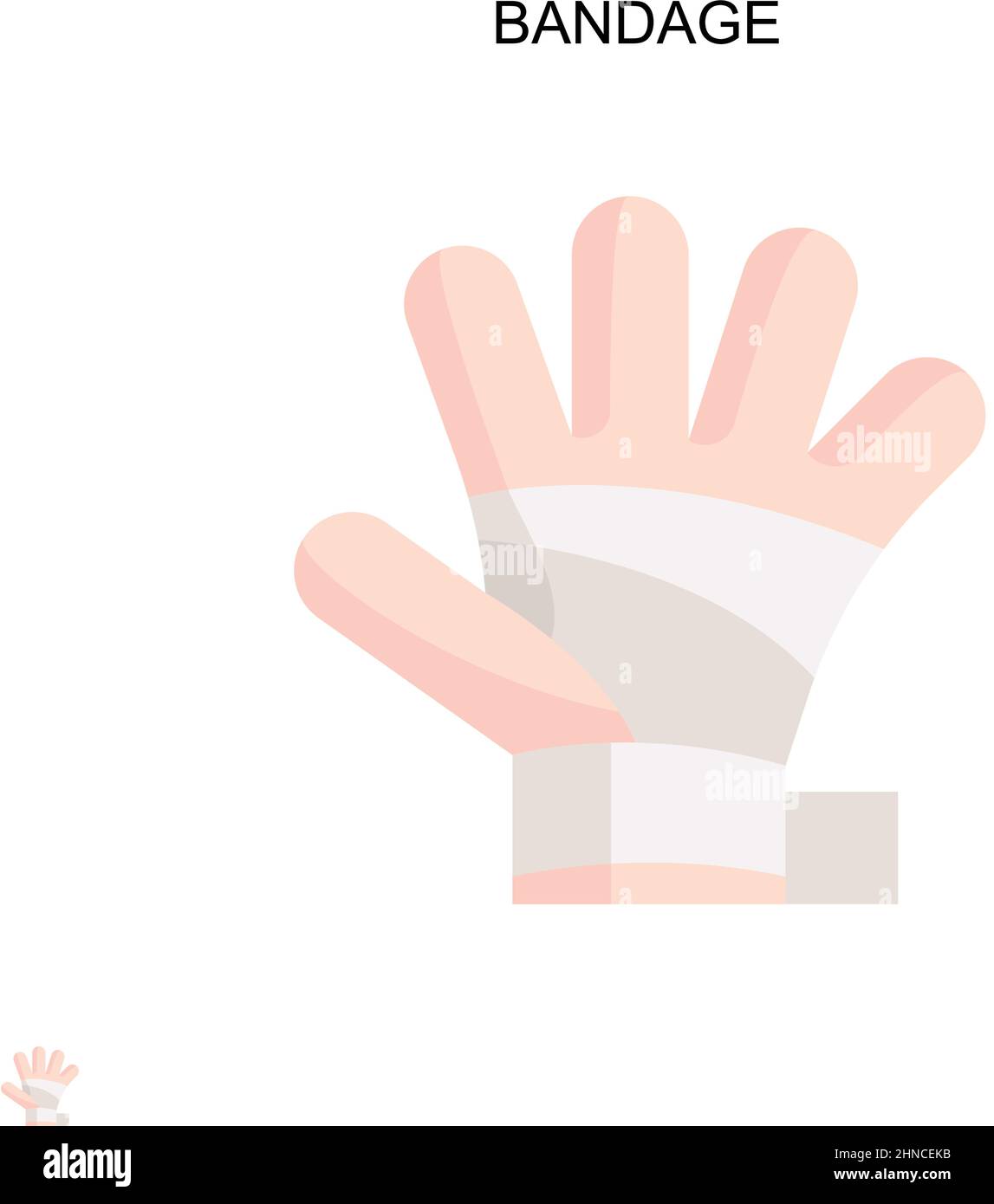 Bandage Simple vector icon. Illustration symbol design template for web ...