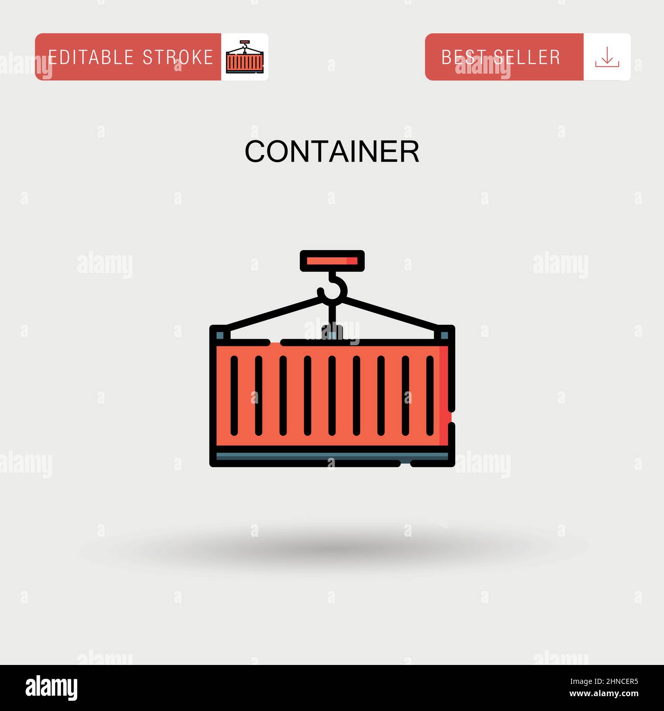 Container Simple vector icon Stock Vector Image & Art - Alamy
