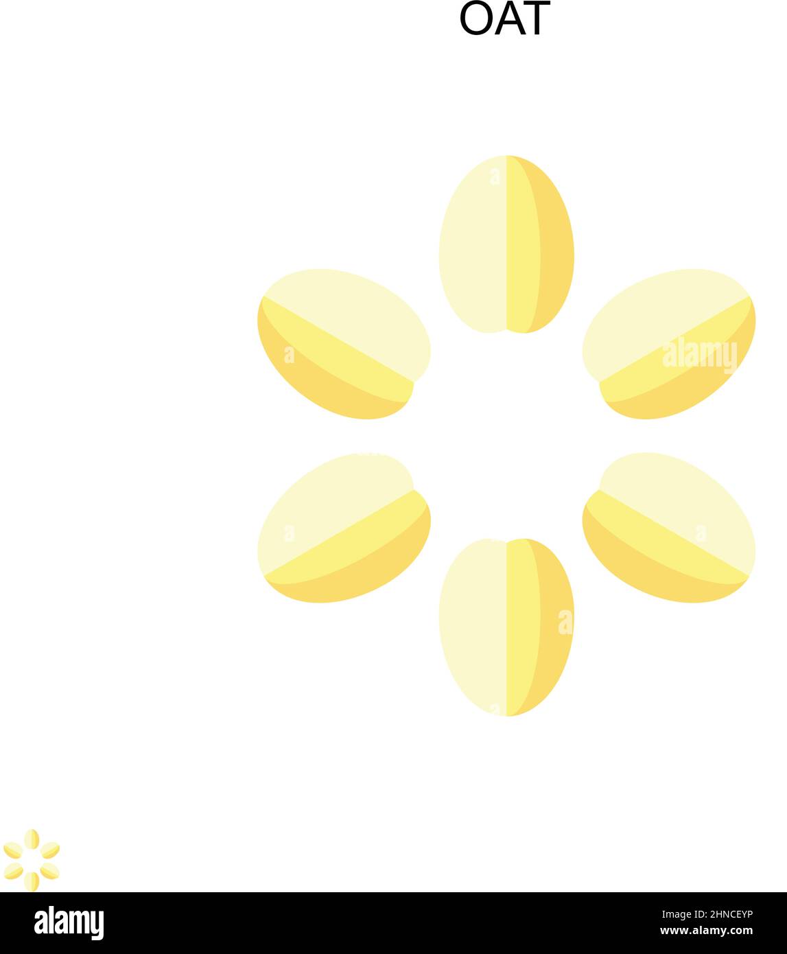 Oat Simple vector icon. Illustration symbol design template for web ...