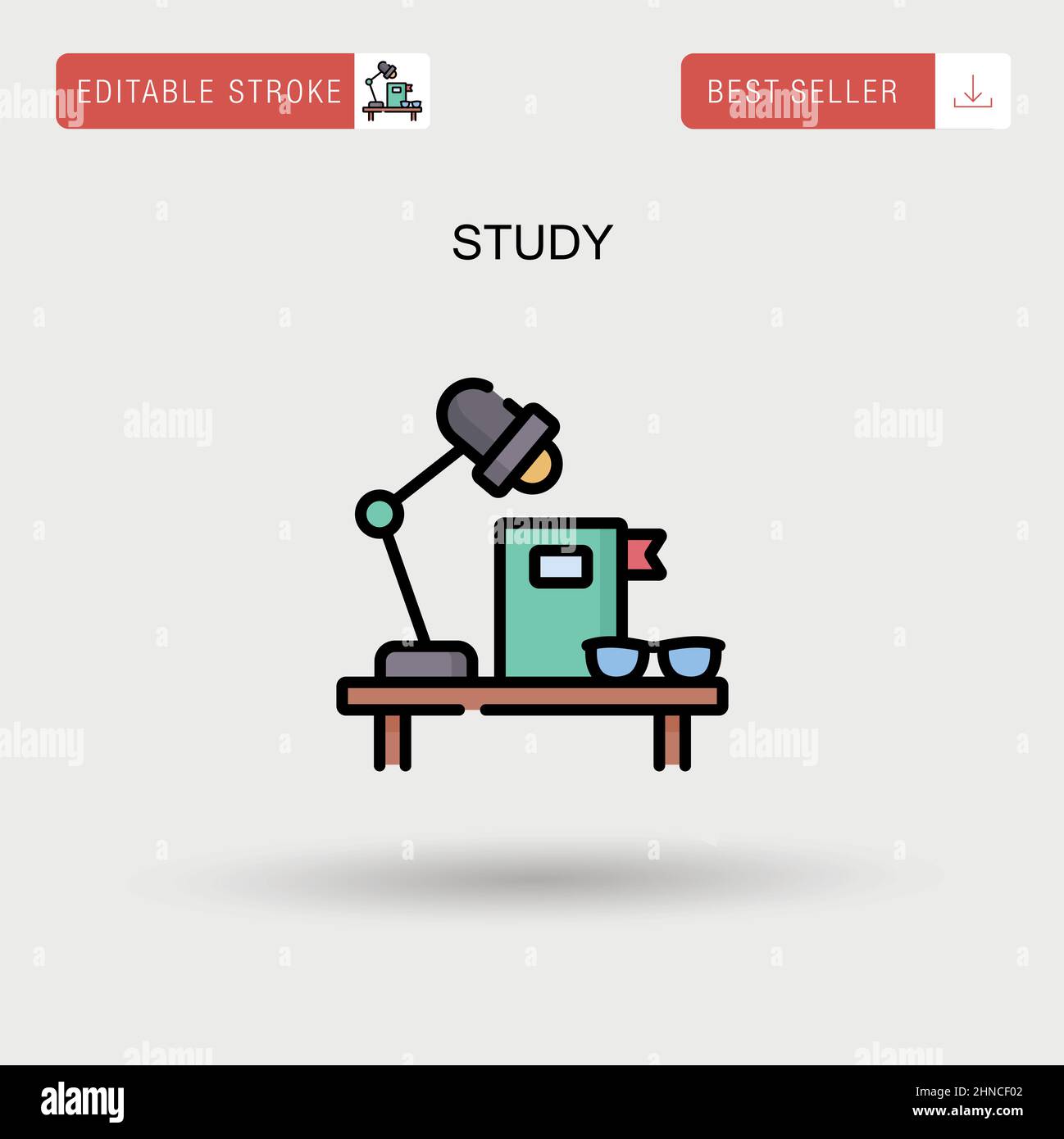 Study Simple vector icon Stock Vector Image & Art - Alamy