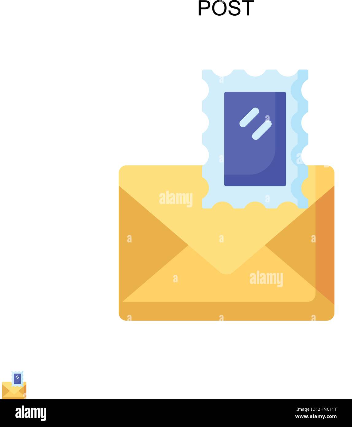 Post Simple vector icon. Illustration symbol design template for web ...