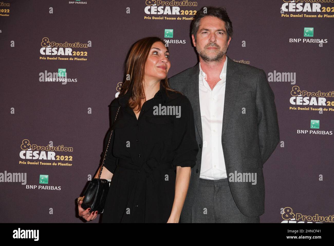 Paris, France. February 15, 2022, Audrey Diwan and Thibault Gast ...