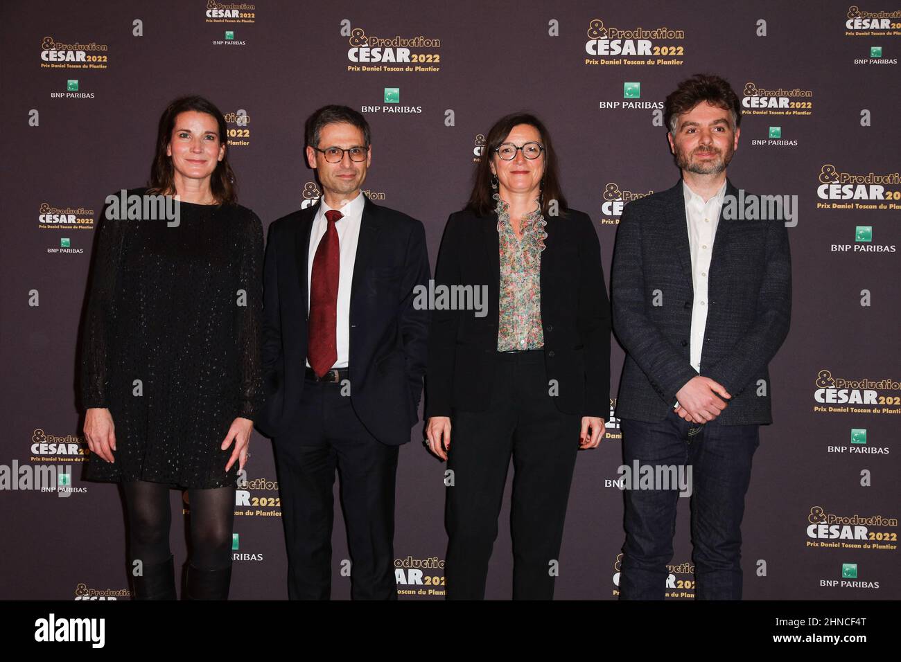Paris, France. February 15, 2022, Celine Roux and Olivier Abbou ...