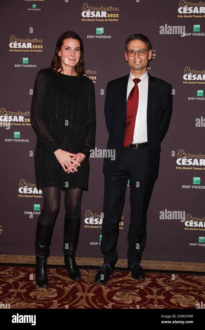Paris, France. February 15, 2022, Celine Roux and Olivier Abbou ...