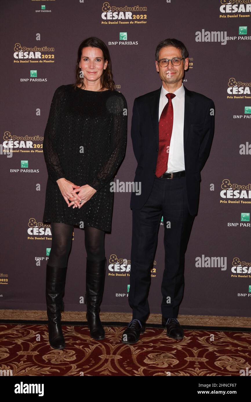 Paris, France. February 15, 2022, Celine Roux and Olivier Abbou ...