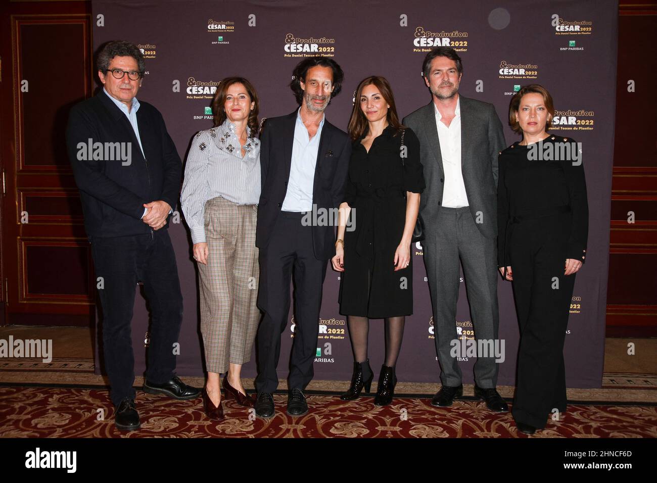 Paris, France. February 15, 2022, Edouard Weil, Alice Girard, Audrey ...
