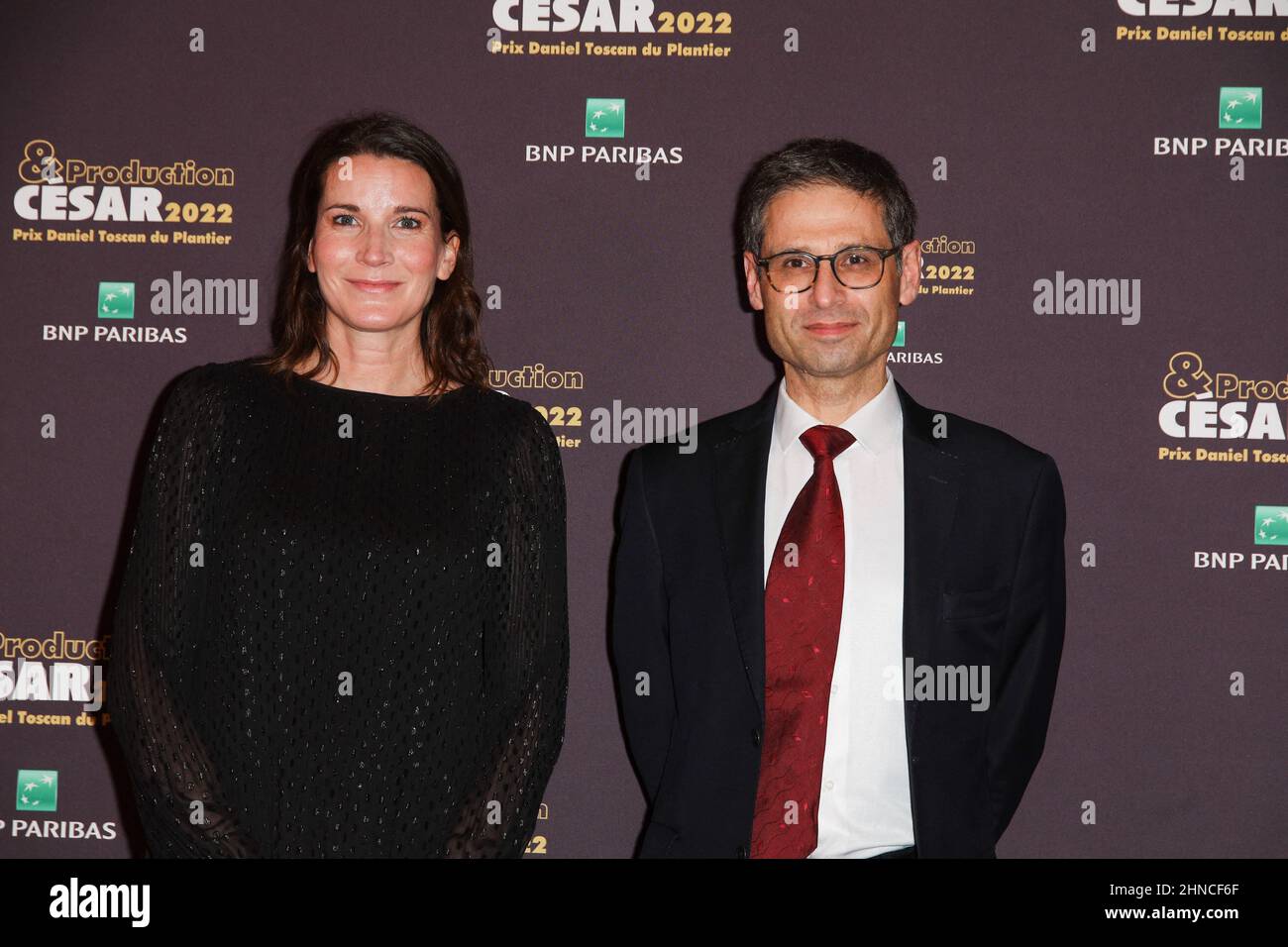 Paris, France. February 15, 2022, Celine Roux and Olivier Abbou ...