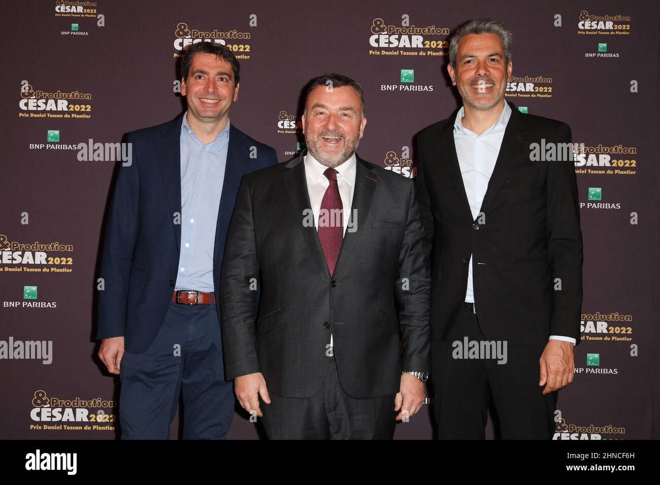 Paris, France. February 15, 2022, Canal Plus Gerald-Brice Viret ...