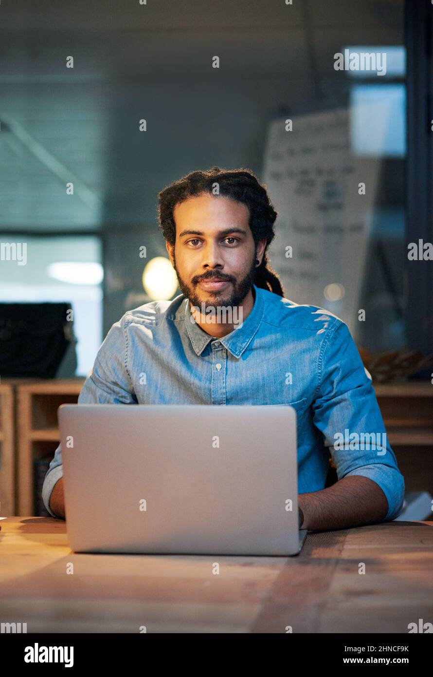 Always be confident in your abilities. Portrait of a young designer ...